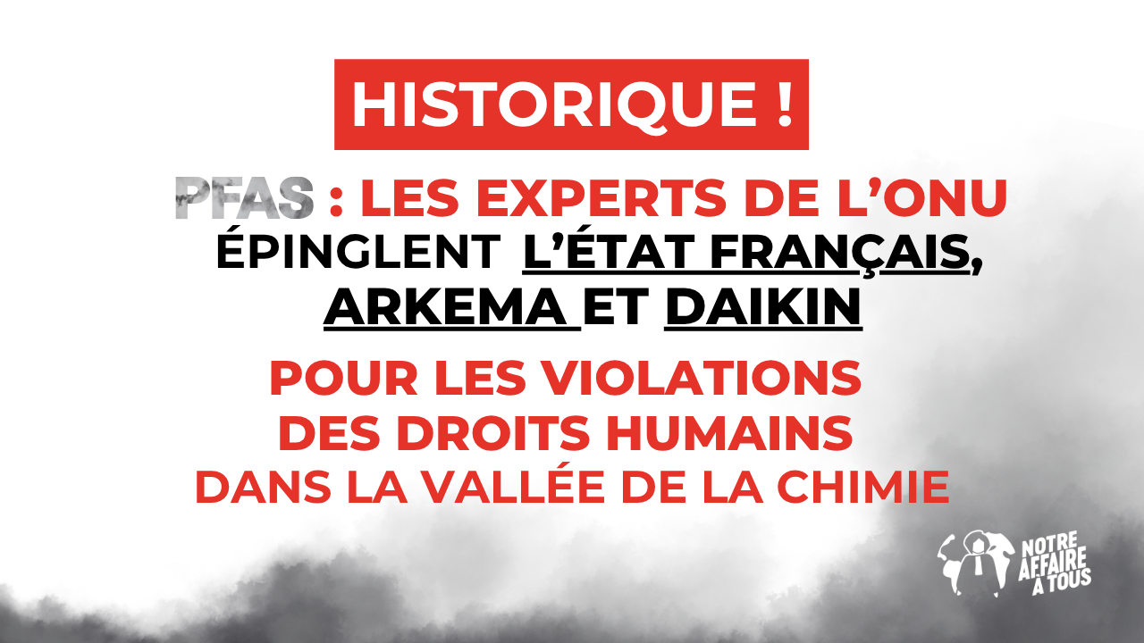 PFAS : Les experts de l’ONU épinglent l’État français, ainsi que deux ...